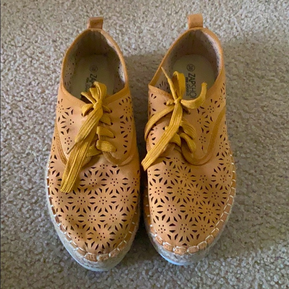 Yellow Platform Sneakers (Comfortable) - Gem